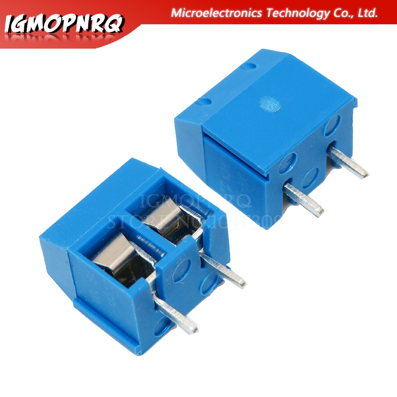 20PCS KF301-2P 5.08mm KF301 2 Pin Blue Connect Terminal Screw Terminal ...