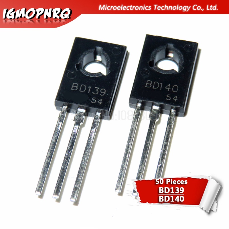 50pcs BD139 BD140 D139 D140 Each 25pcs TO-126 NPN 1.5A 80V NPN ...