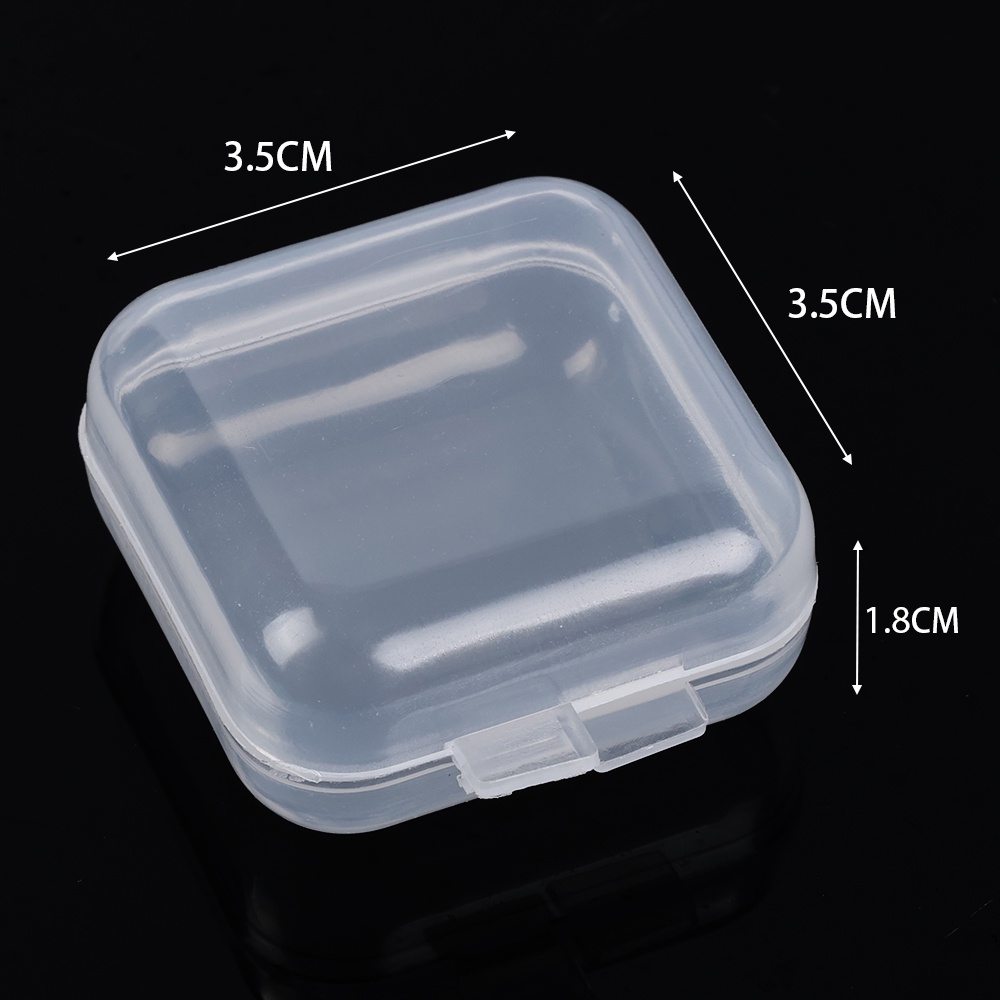 1 Pc Waterproof Portable Small Plastic Packaging Box/ Transparent Rings ...