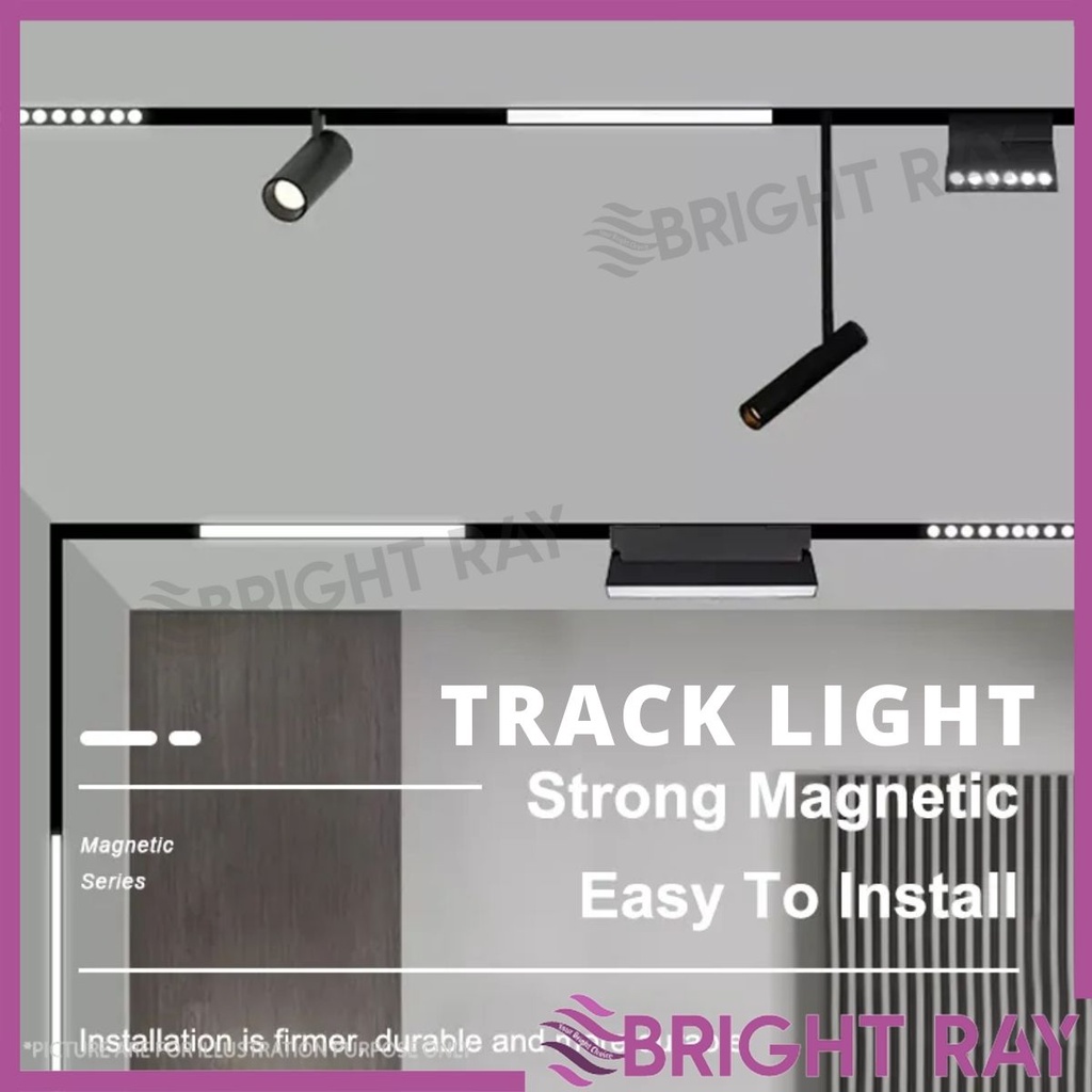 LED Magnetic Track Light LED Ceiling Lamp Track Rail Lighting ...
