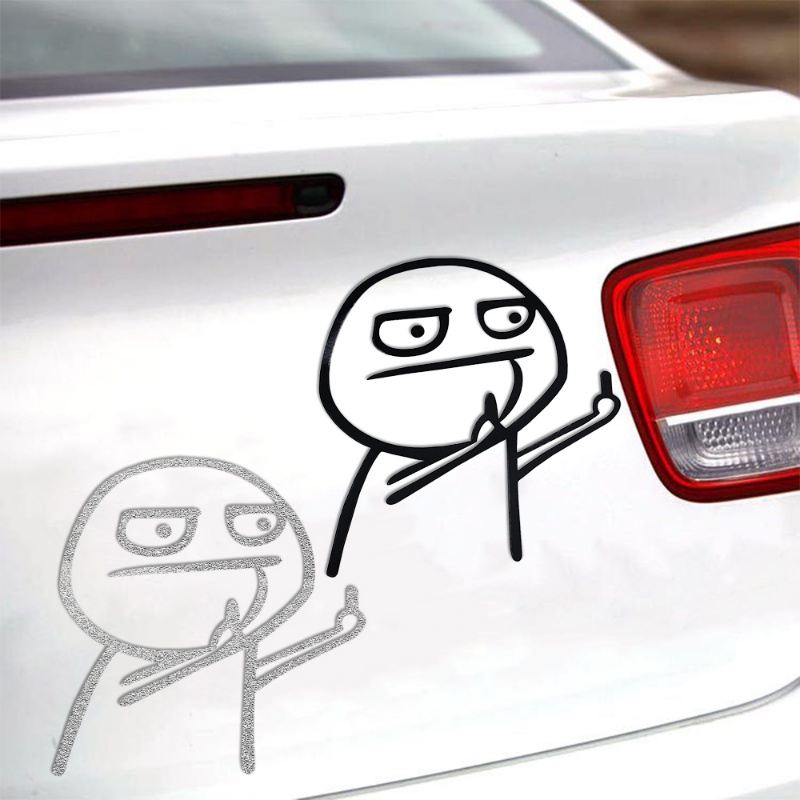 Creative Knocking Window Kittens Shape Sticker / Car Waterproof PVC ...