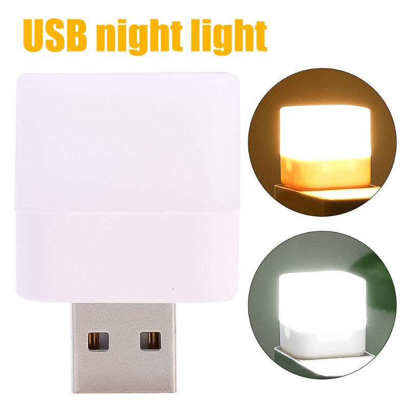 Mini Night Light Computer Mobile Power/ LED Eye Protection Square ...