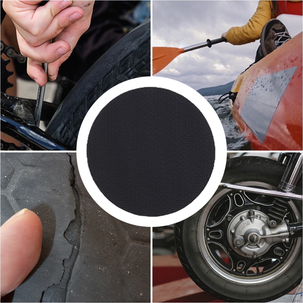 6/10/48pcs Portable Ultra Thin Rubber Tire Patches / Bicycle No Glue ...