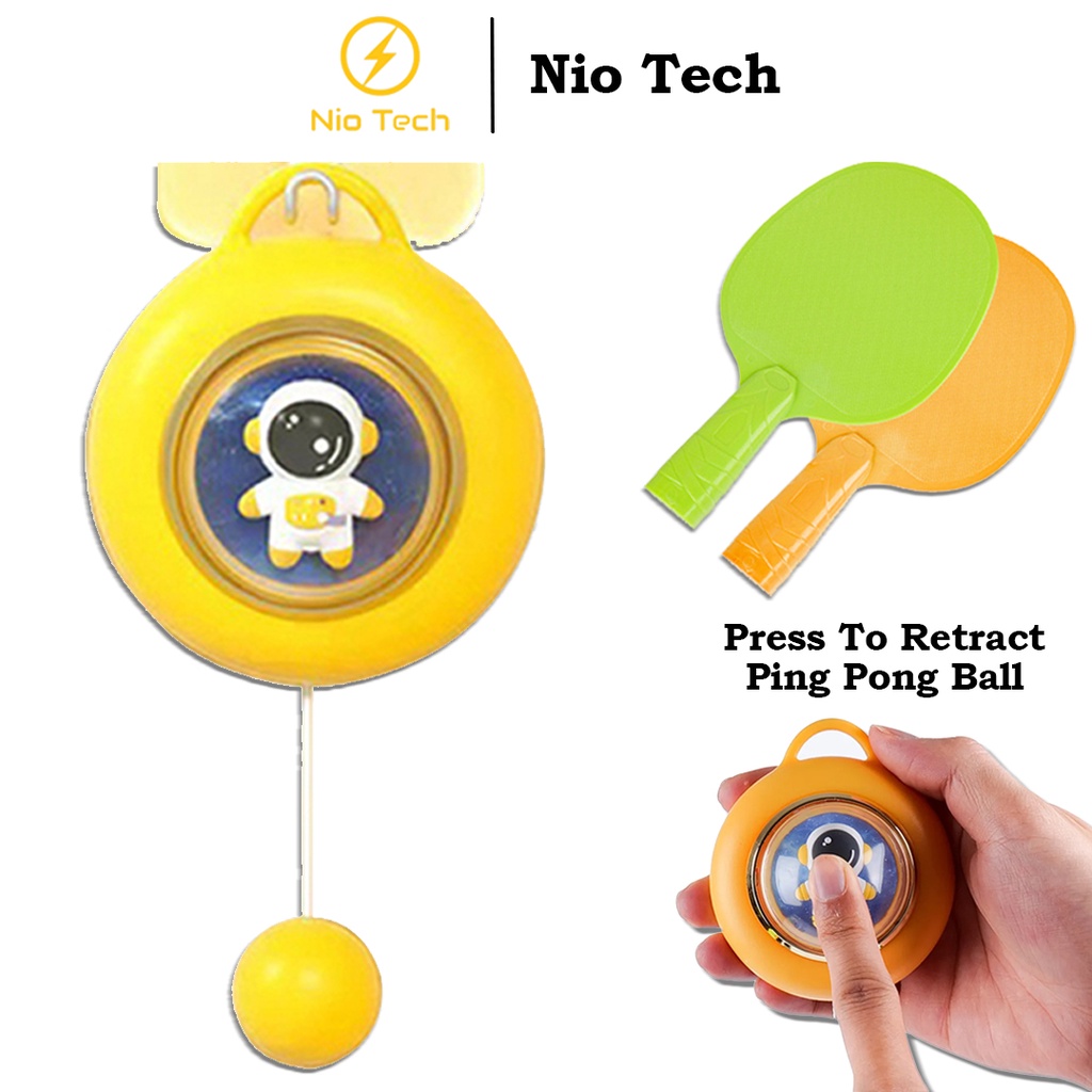 NioTech Indoor Hanging Table Tennis Trainers Portable Set Hand Eye ...