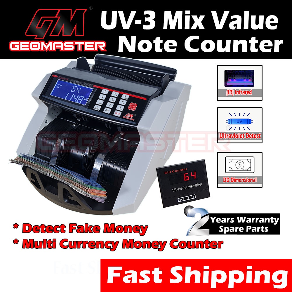 Money Note Counter , Money Counting Machine , Bank Note Counter , Value ...