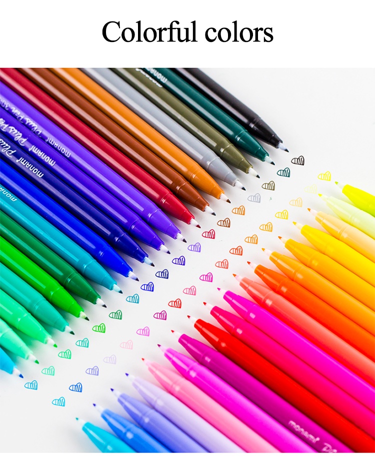 60 Colors Monami Plus Pen 3000 Water-based Gel Pens Hand Account Hook ...