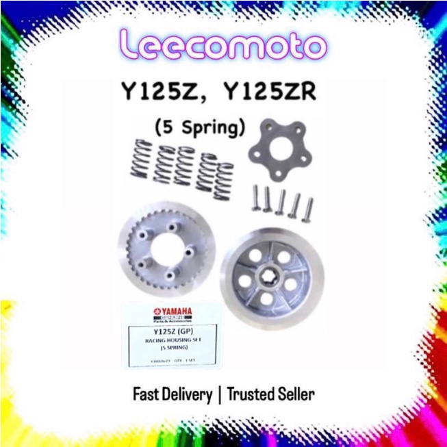 Racing Hyper Clutch Housing Set 5 Spring HyperClutch Clutch Plate Besi Set Yamaha Y125Z Y125ZR ...