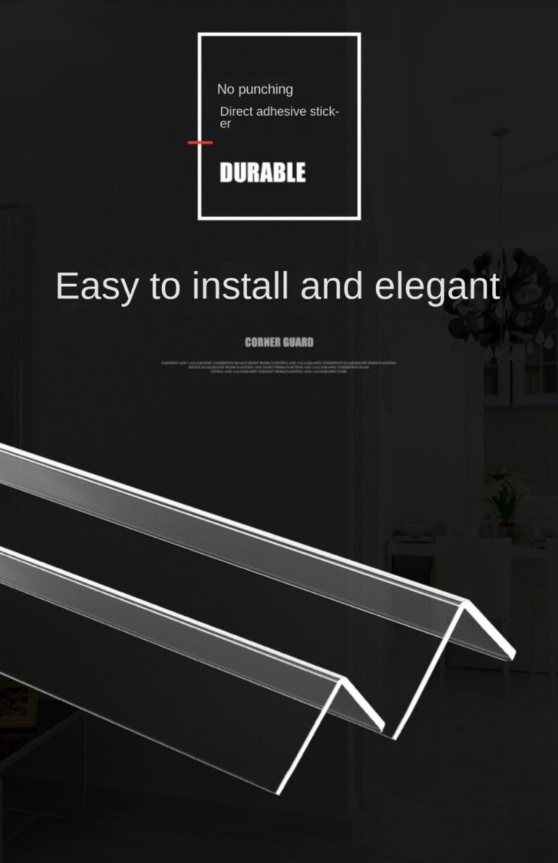 Transparent Corner Wall Protector Corner Protection Strip External ...