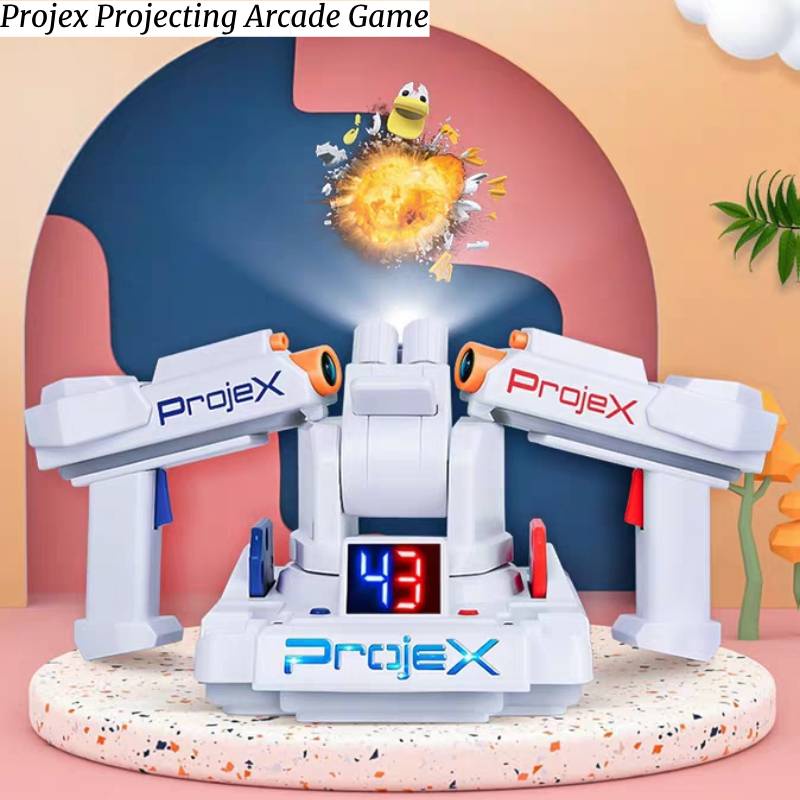 Thrilling Toy Gun Set With Projection Shooting Game For Boys 6-13 ...