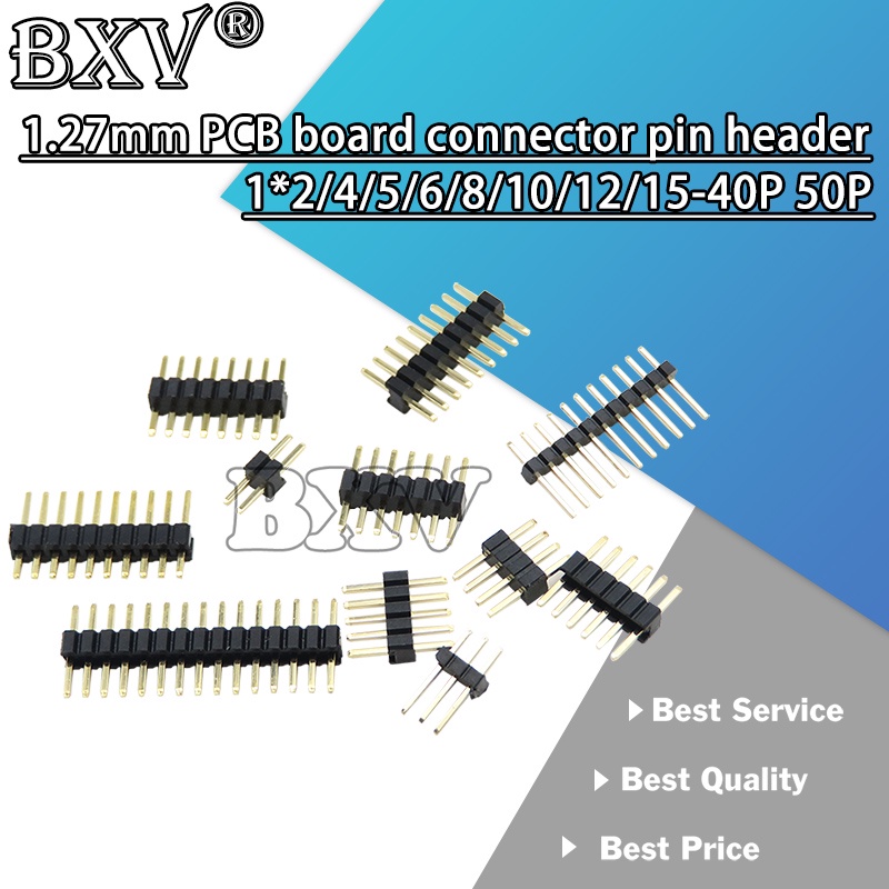 1.27mm 1.27 Pin Header Single Row Male Breakaway PCB Board New ...