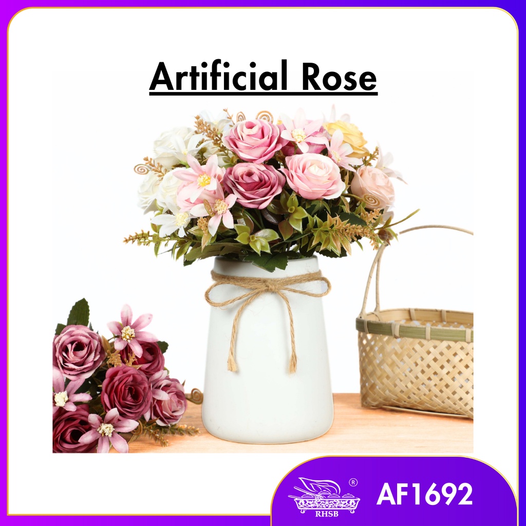 BUNGA ROSE / ROSE / BUNGA HIASAN / BUNGA MURAH / ARTIFICIAL FLOWER ...