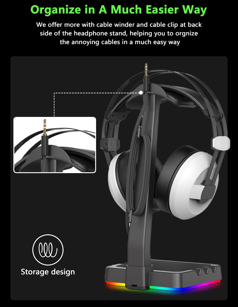 Smart RGB All-in-One Headset stand headphone stand headphone holder ...