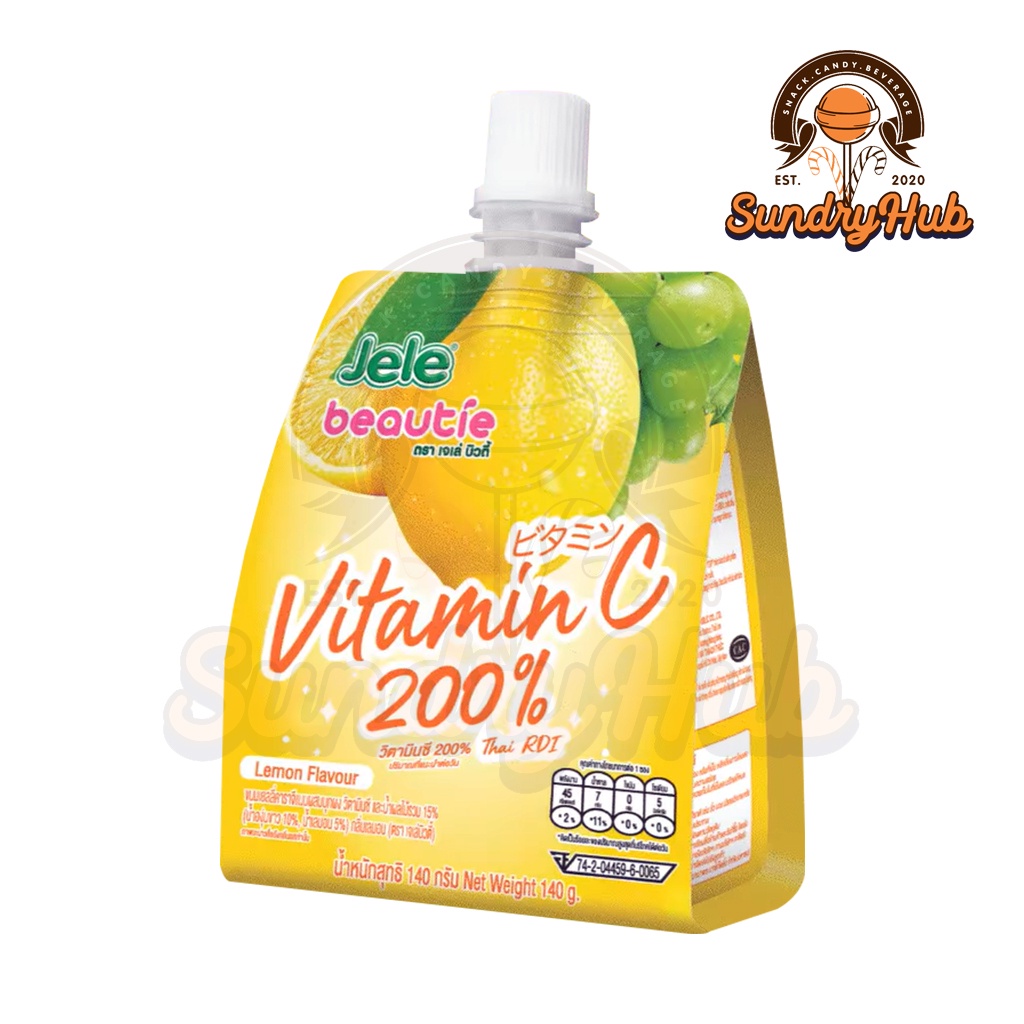 Jele Beautie Drink Lemon 140g | Shopee Malaysia