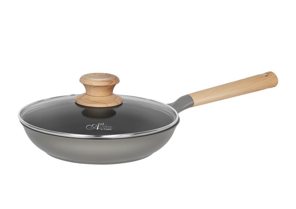 Zebra Natural Non Stick Fry Pan With Glass Lid (28cm) | Shopee Malaysia