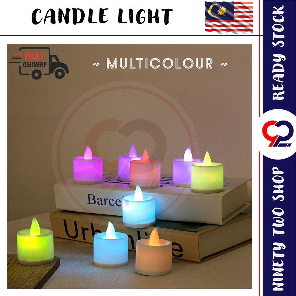 LED Candle Light Battery Powered Lighting Night Lamp 1Pcs Flicker ...