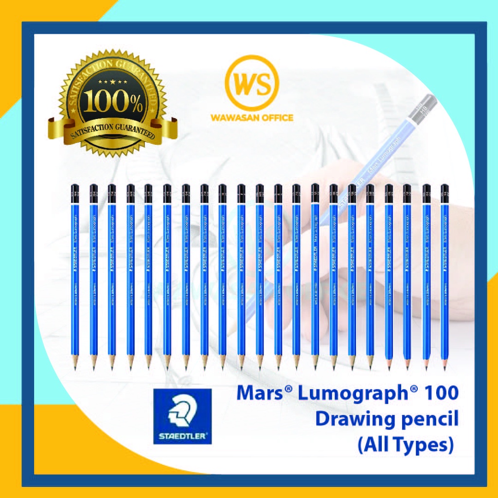 Staedtler Mars Lumograph / Drawing Pencil / Graphite Pencil F H 2H 3H ...