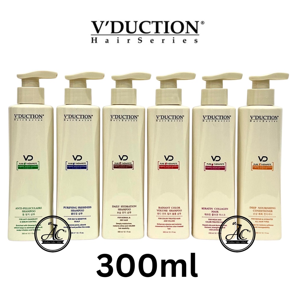 Vduction Pure Therapiste Organic Daily Shampoo Conditioner Collagen