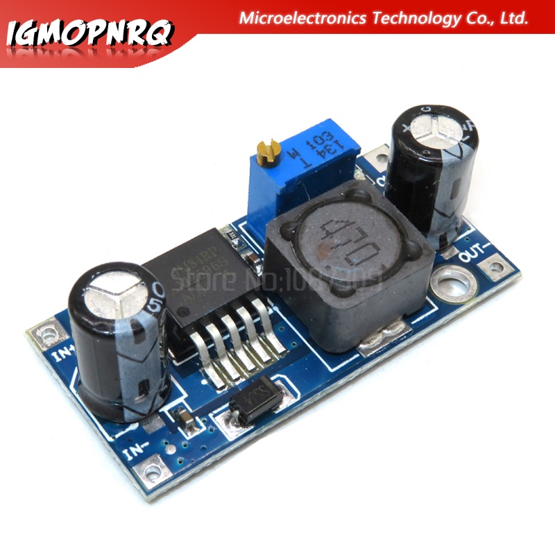 1pcs LM2596 LM2596S ADJ DC-DC Step-down Module 5V/12V/24V Adjustable Voltage Regulator 3A(Blue ...