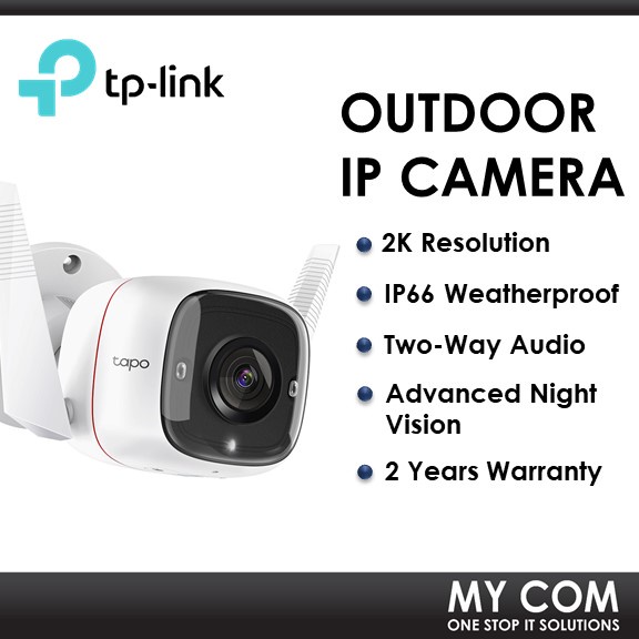 TP-Link Tapo C310 3MP Ultra-High Definition IP66 Weatherproof Outdoor Security Wi-Fi IP Camera ...