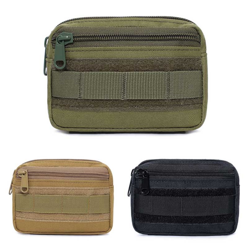 Double Layer Military EDC Pack Men Tactical Molle Waist Belt Nylon Hip ...