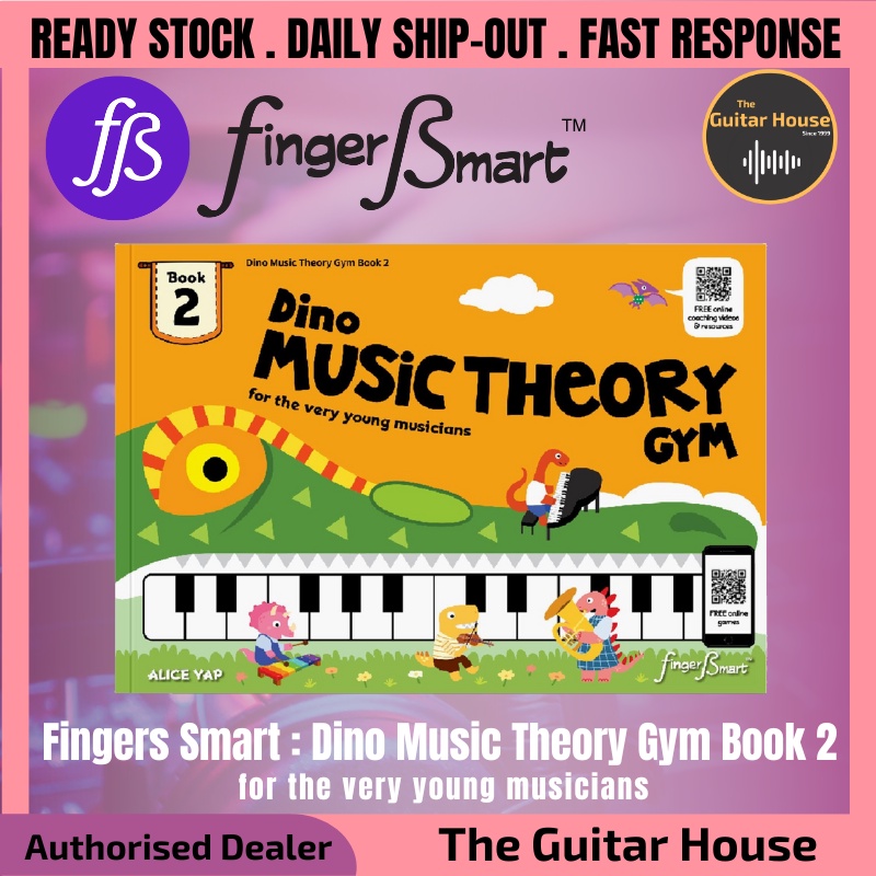 Fingers Smart : Dino Music Theory Book 2 (for the very young musicians ...