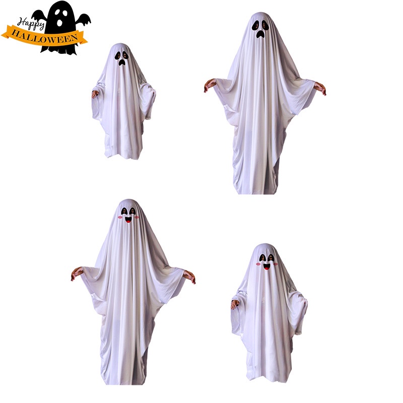 Costume Halloween Kids Ghost Cape For Boys And Girls Cosplay Dress-up ...