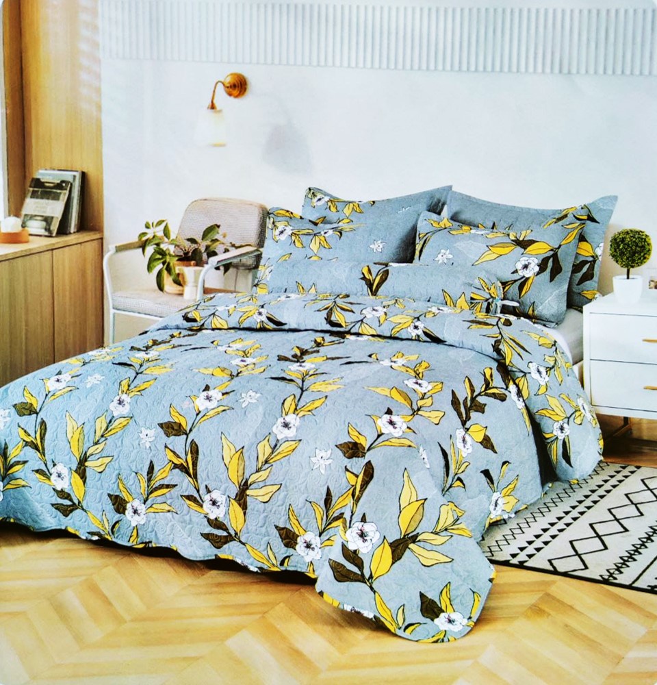 Cadar Set 6in1 Saiz Queen dan King Jenis Patchwork Tebal Cotton Bedroom ...