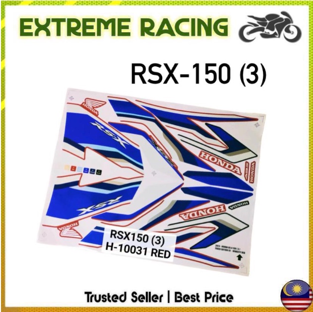 RS-X (3) Trico Edition V2 Vivacity Red Stiker sticker body cover set ...