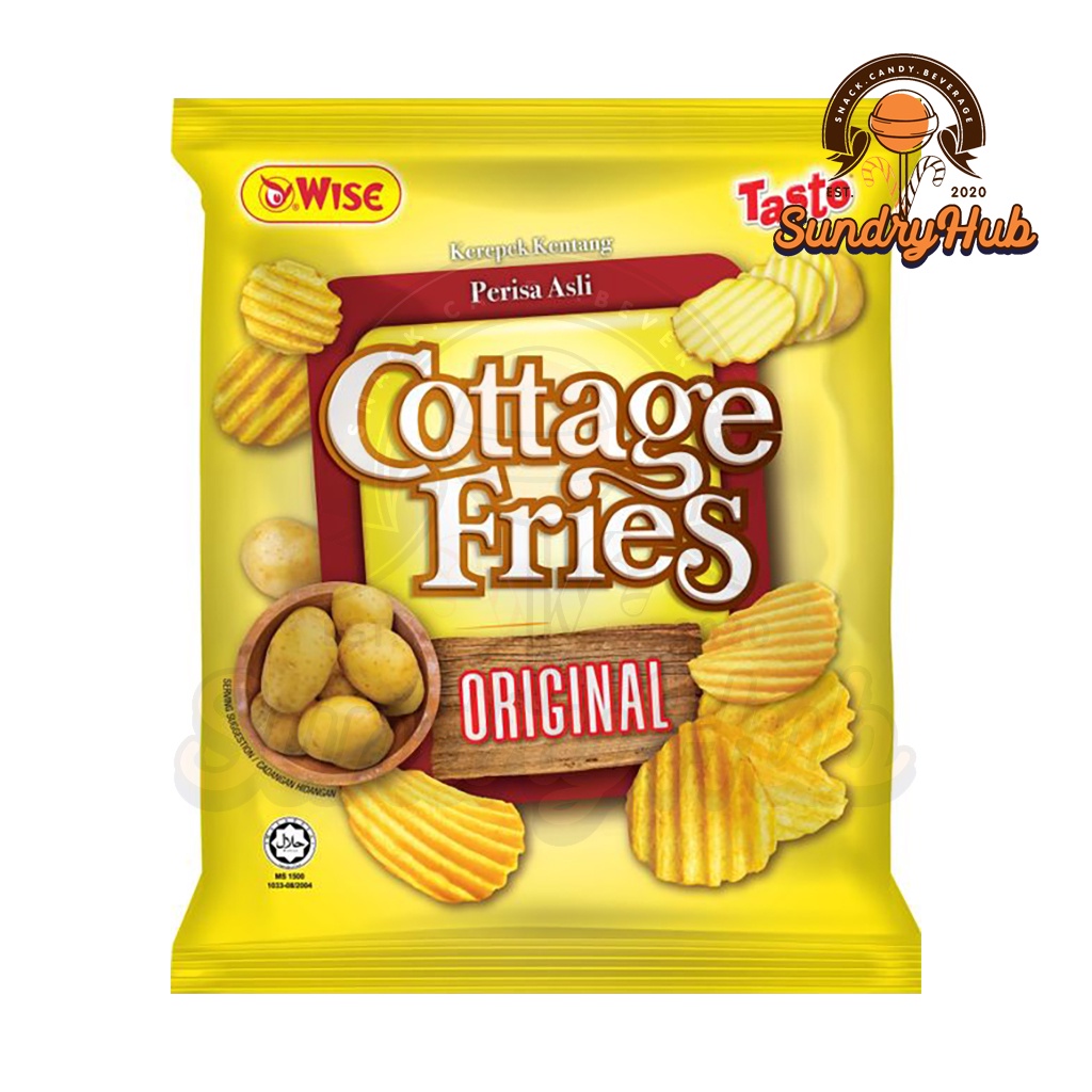 Wise Cottage Fries Potato Chips Original 60g | Shopee Malaysia