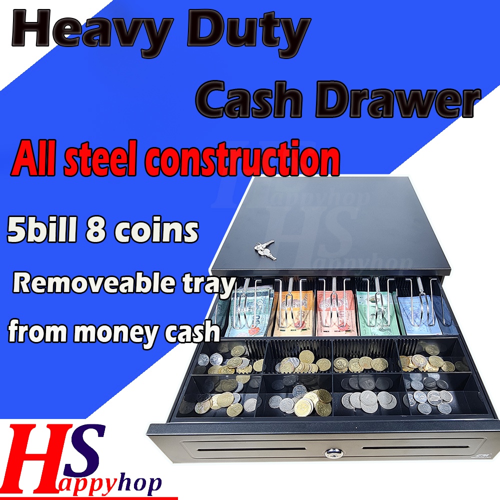 Cash Drawer 5 Compartment 8 Coins Cash Drawer Box Cash Drawer Box POS ...
