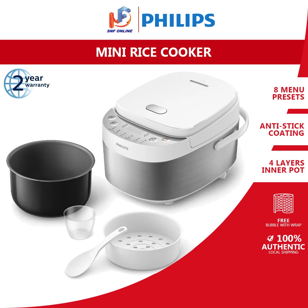 Philips 0.85L Mini Rice Cooker 3000 Series HD3170/62 | Shopee Malaysia