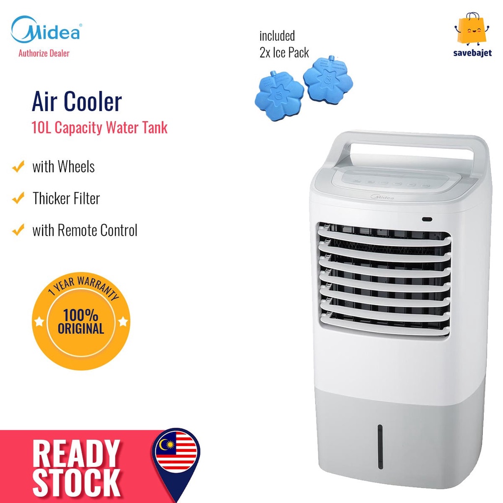 Midea 10L Air Cooler MAC-120AR | Shopee Malaysia