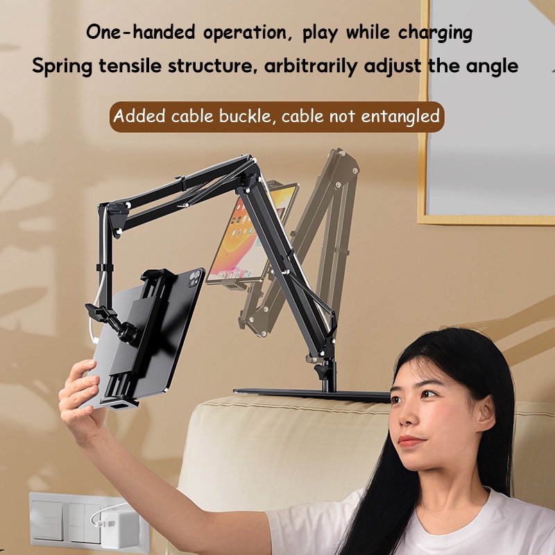 OATSBASF Bed Gaps Hidden Tablet Phone Holder Desktop Bedside Dual-use ...