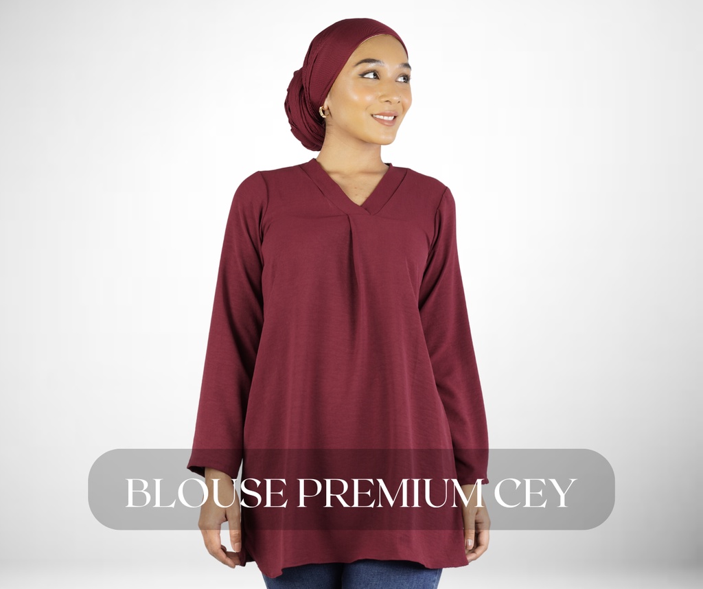 Blouse Muslimah Ironless V-SHAPE Labuh Women Long Sleeve Part 2 ...