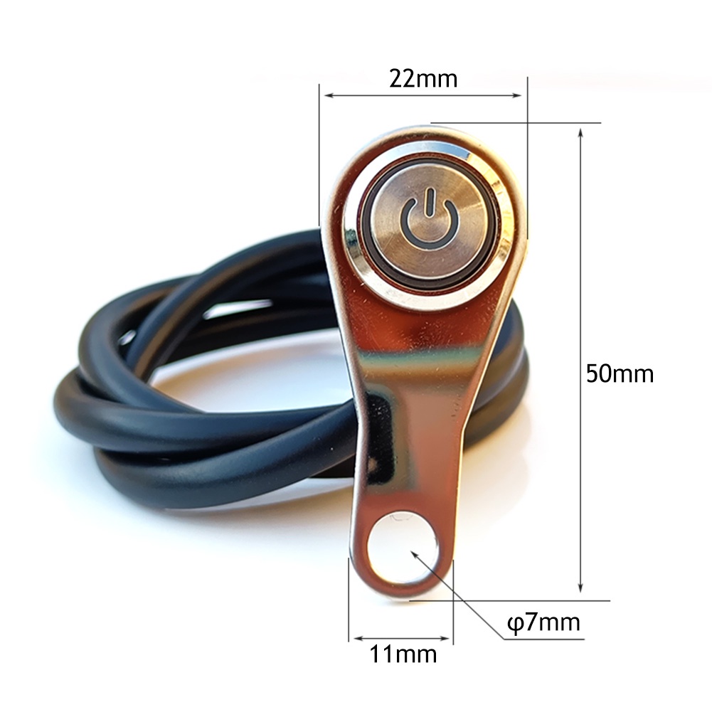 LED Motorcycle Switch ON+OFF Handlebar Mount Aluminum Alloy Waterproof ...