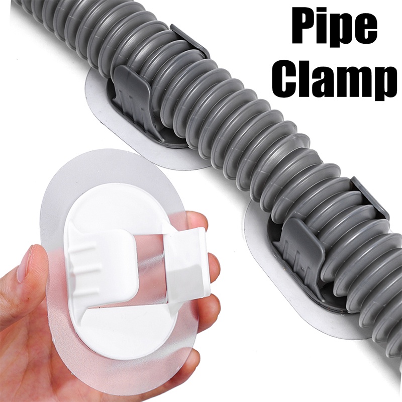Self-adhesive PVC Water Pipe Fixing Clips / Household Wire Fixed Clamp ...