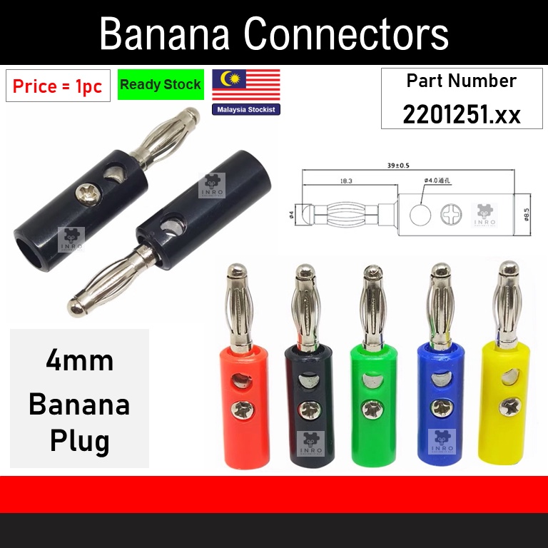 4mm Banana Plug, Banana Plugs, Banana Connectors Long, Banana Sockets ...