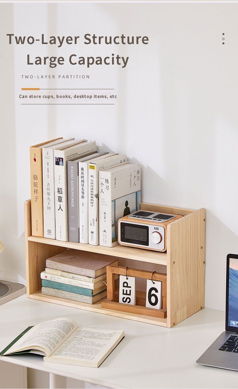 Ready Stock Rak Meja Wood Table Display Rack Shelf Desk Organizer ...