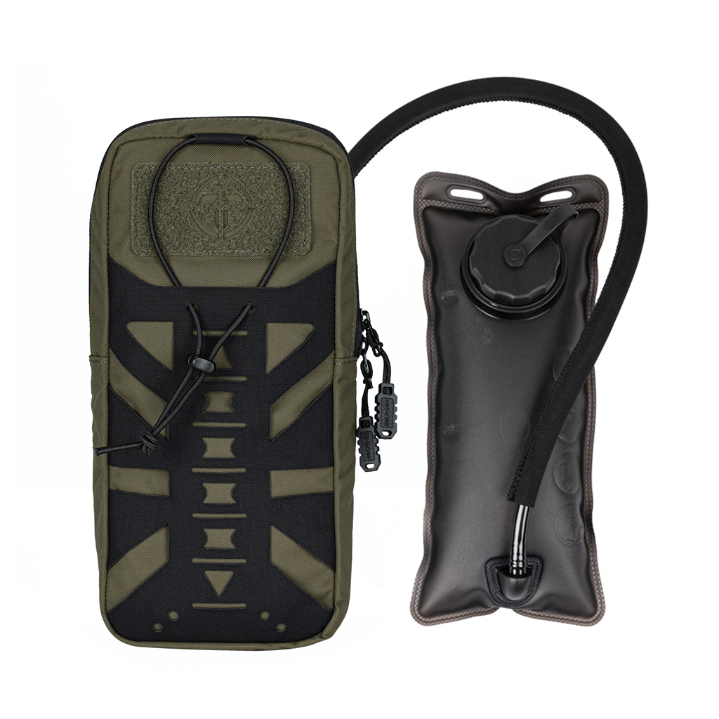 TOPTACPRO Tactical Hydration Pouch With 1L Inner Bladder MOLLE Tactical ...