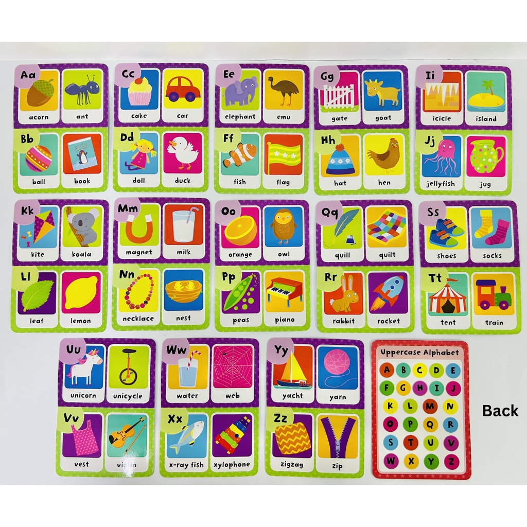 Tiny Tots ABC Flashcards Case For Toddlers & Kids To Learn the Alphabet ...
