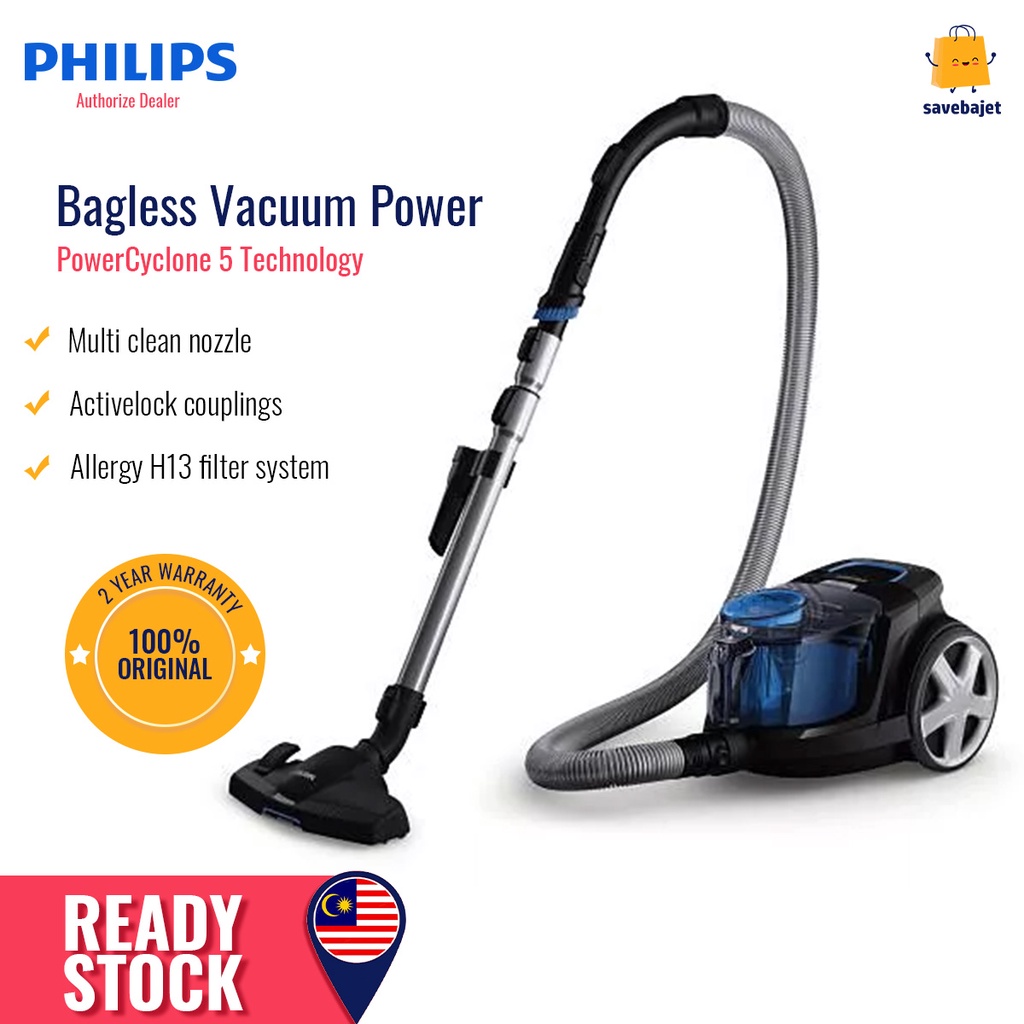 PHILIPS Penyedut Habuk Tanpa Beg PowerPro Bagless Vacuum PowerCyclone ...