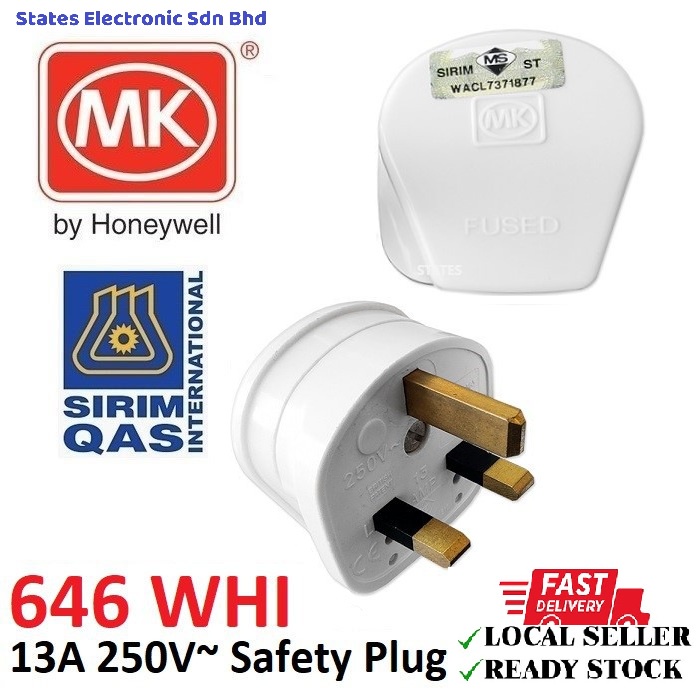 MK-646 13A Heavy Duty 3 Pin Bakelite Plug Top | Shopee Malaysia