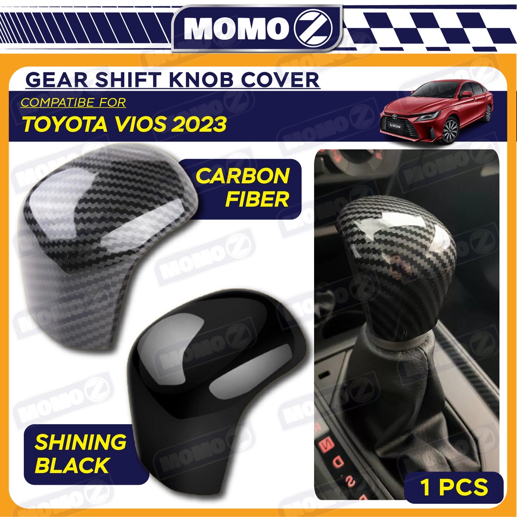CAR TOYOTA NEW VIOS 2023 KNOB GEAR FRAME COVER GARNISH CARBON FIBER ...