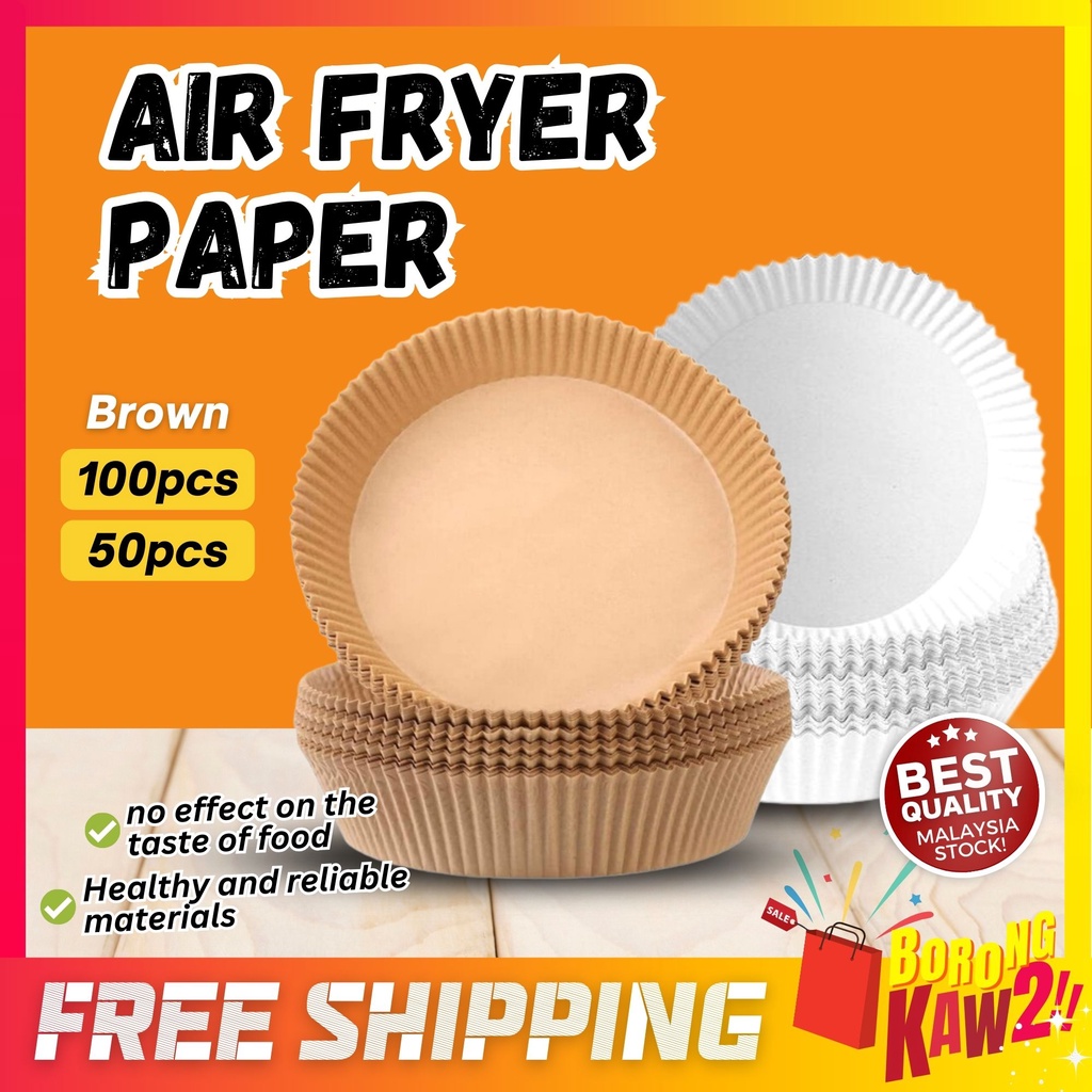 Disposable Baking Paper 50pcs 100pcs Air Fryer Paper Non-stick Kitchen ...