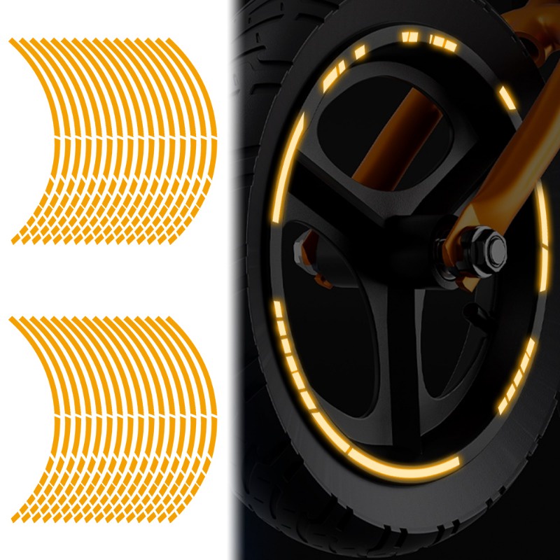 [ Featured ] Car Wheel Tire Stickers / Motorcycle Wheel Hub Reflective ...