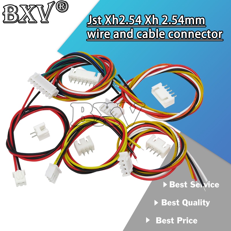 10Sets Jst Xh2.54 Xh 2.54mm Wire Cable Connector 2/3/4/5/6/7/8/9/10 Pin Pitch Male Female Plug ...