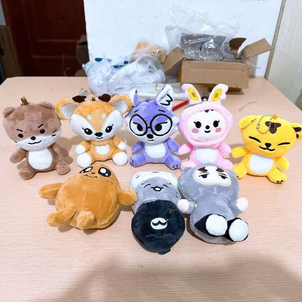 10cm Kpop Idol Seventeen Miniteen Plush Sitting Posture Doll Key Ring ...