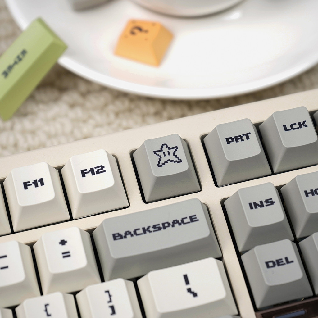 Mario pixel art Keycaps PBT Cherry Profile 152 keycaps set for ...