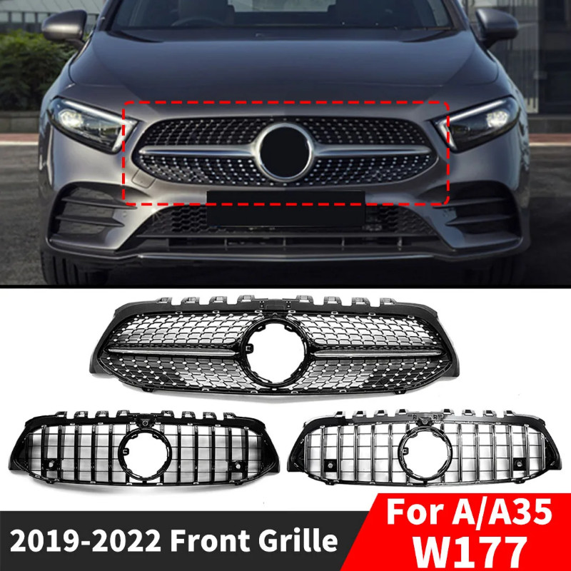 For 2019-2022 Mercedes Benz A or A35 W177 GT Diamond Style Front ...