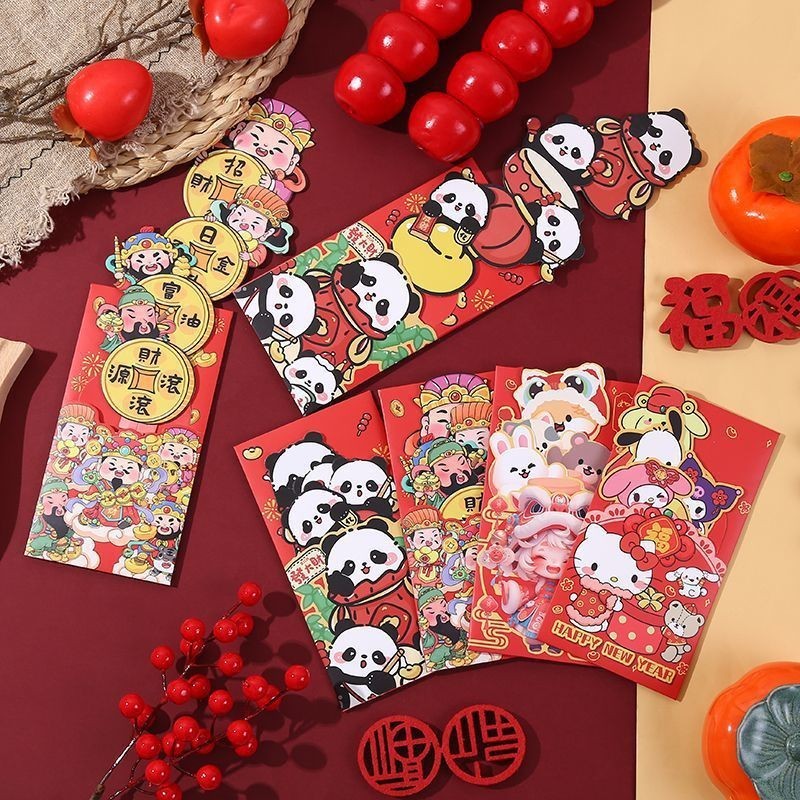 紅包 Cartoon Snake Year Angpao Creative Pullable Red Envelope New Year ...